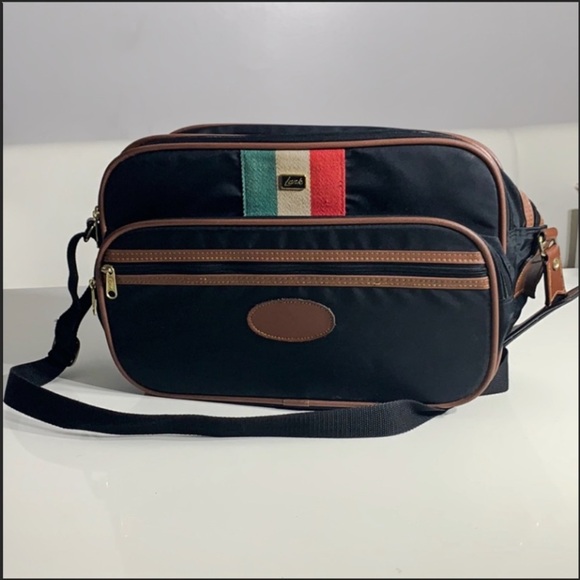 lark | Bags | Vintage Lark Italian Flag Brief Case Career Bag Crossbody ...